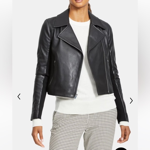Theory | Jackets & Coats | Theory New Moto Jacket In Black Leather ...
